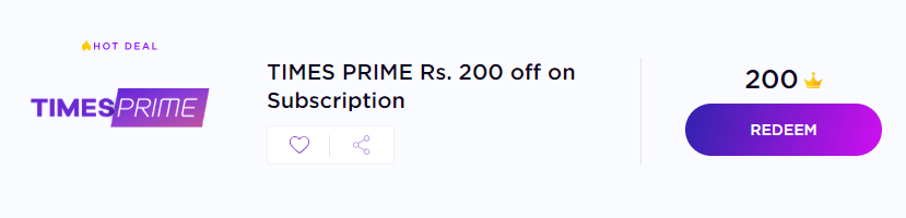 Timespoint Offer - Get Rs.200 Off on Times Prime Subscription(Include ...