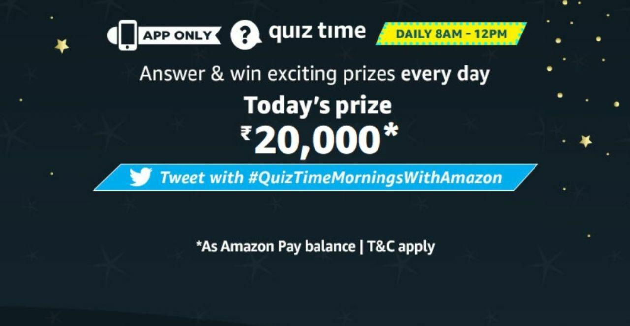 Amazon Quiz 23 December Answers - Answer & Win Rs.20000 | Bigtricks.in
