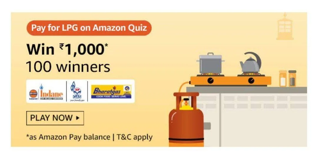 [Answers]Amazon Pay For LPG Quiz - Win Rs.1000 For Answering 5 ...