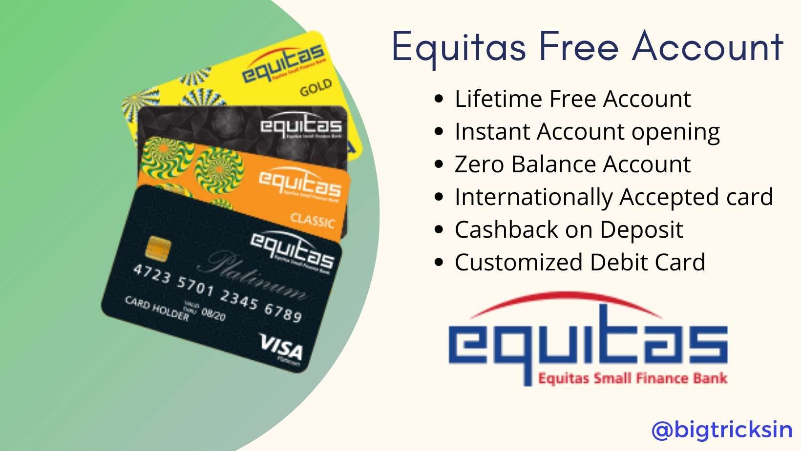 Equitas Savings Account - Open Free Savings Account | Free Virtual Card ...