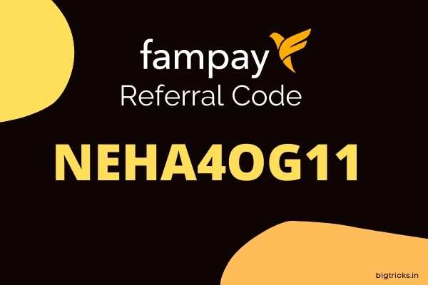NEHA4OG11 Fampay Referral Code FREE 51 On Signup Upto 1000 NEHA4OG11 Fampay Referral Code FREE 51 On Signup Upto 1000