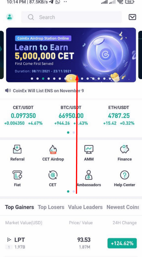 [ over]CoinEx Airdrop : Free 50 CET tokens worth ₹350 on signup ...